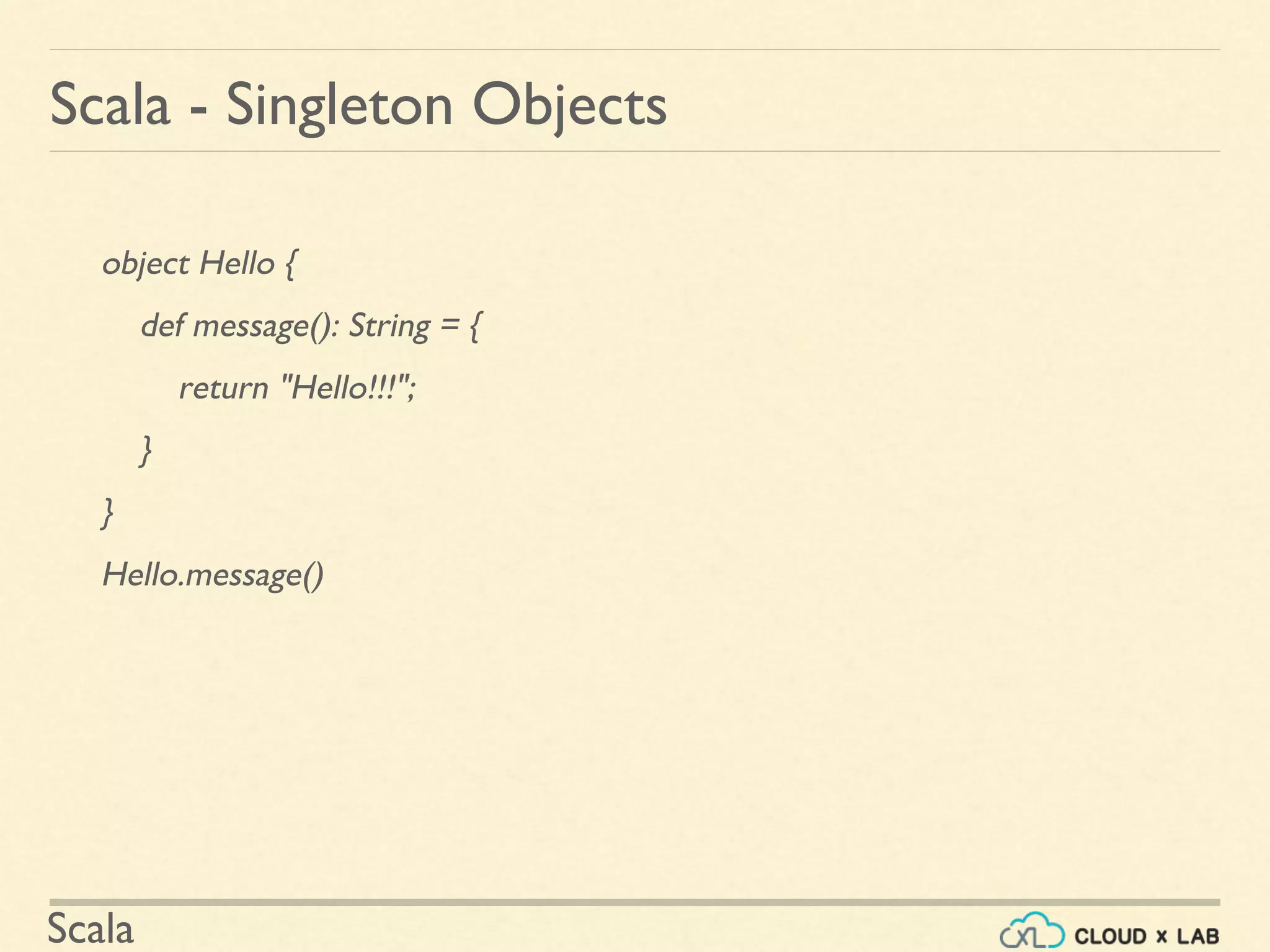 Introduction to Scala | Big Data Hadoop Spark Tutorial | CloudxLab | PPT