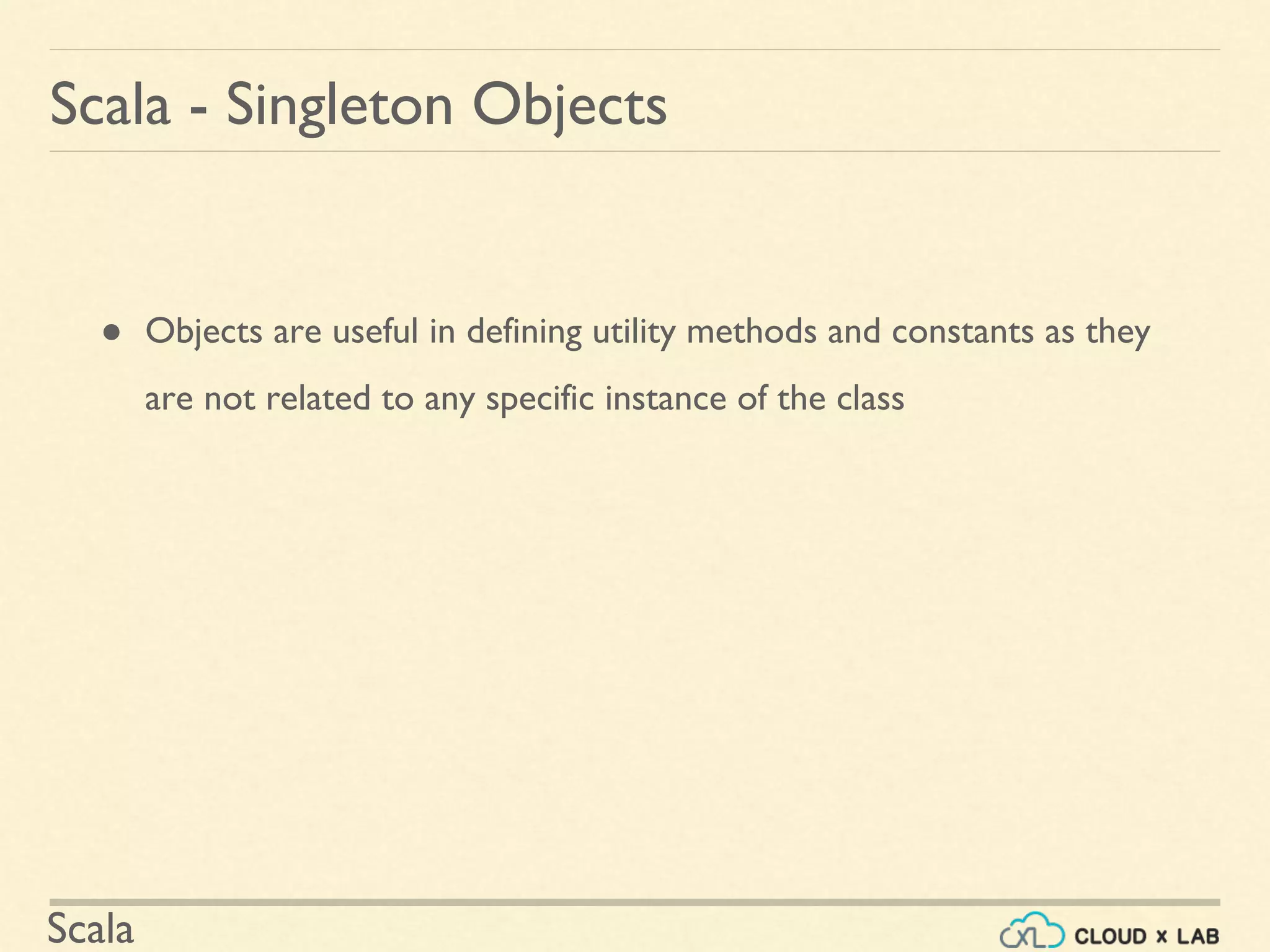 Introduction to Scala | Big Data Hadoop Spark Tutorial | CloudxLab | PPT