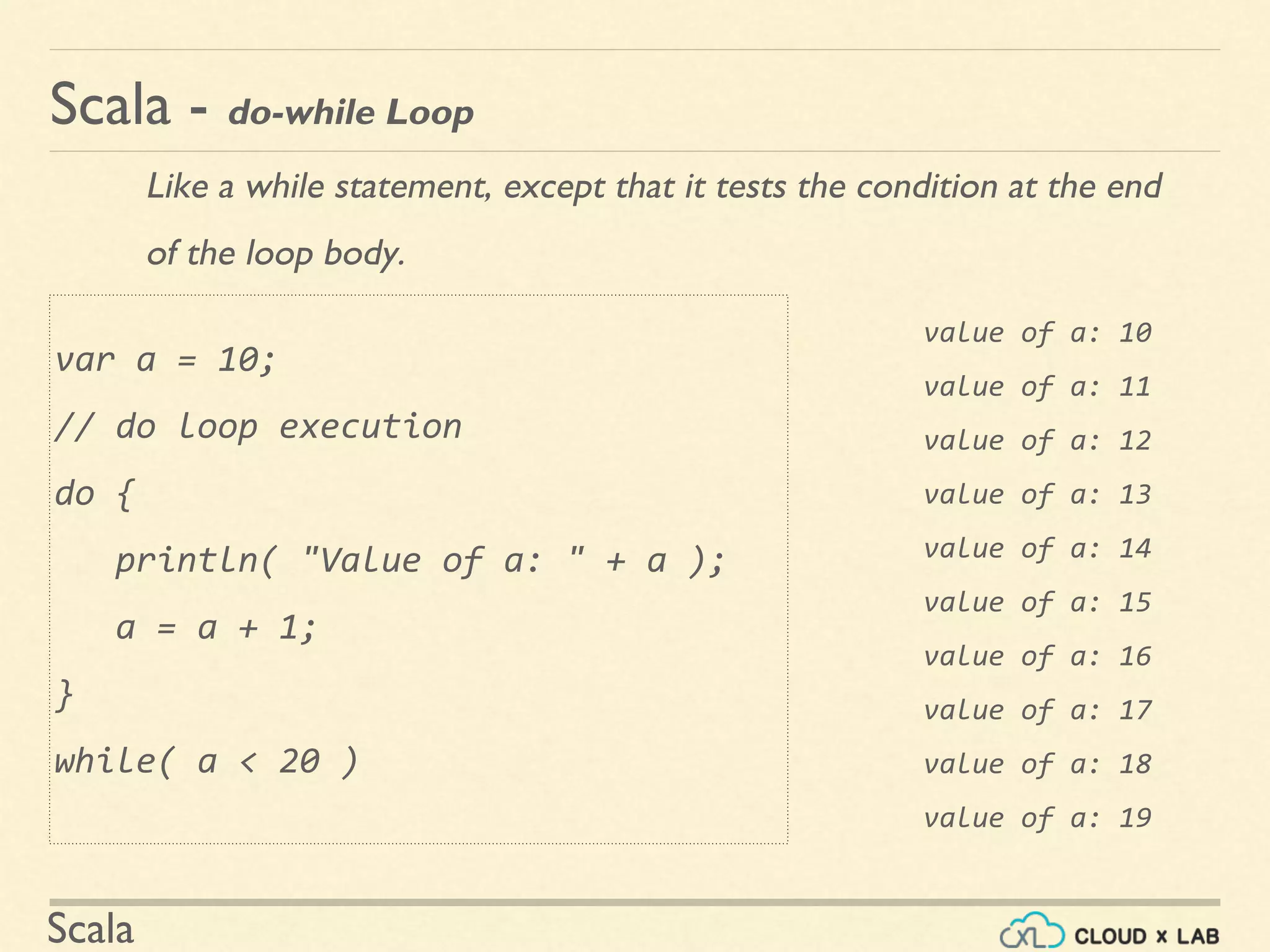 Introduction to Scala | Big Data Hadoop Spark Tutorial | CloudxLab | PPT