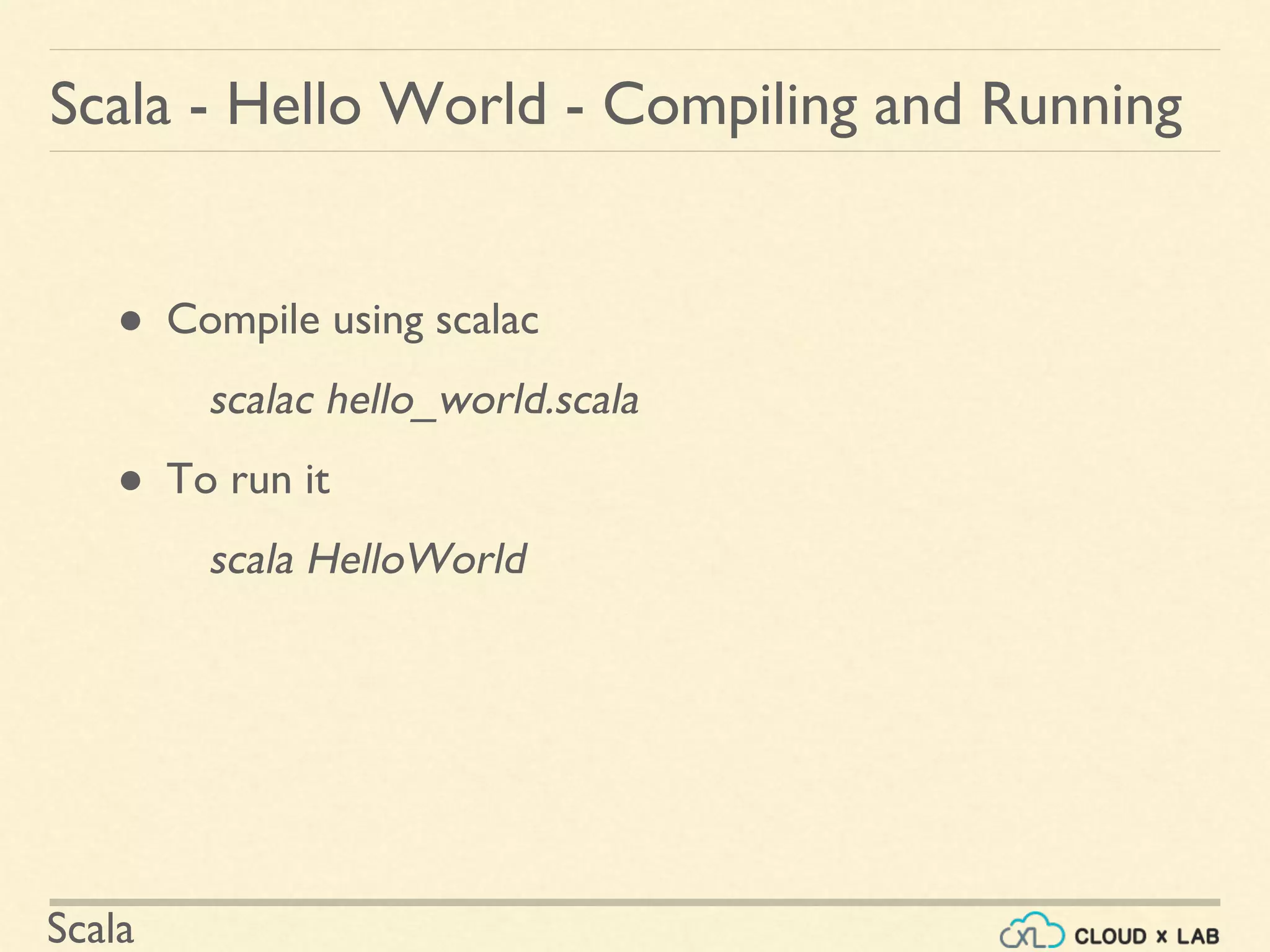 Introduction To Scala Big Data Hadoop Spark Tutorial Cloudxlab Ppt