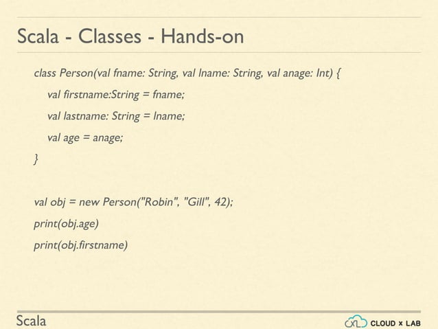 Introduction to Scala | Big Data Hadoop Spark Tutorial | CloudxLab | PPT