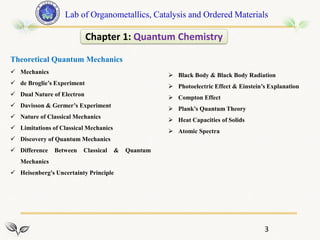 Quantum chemistry prestation SlideShow.. | PDF