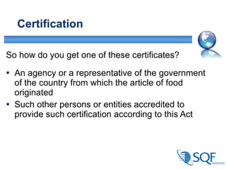 Government Recognition of Third Party Certifications in the USA | PPT