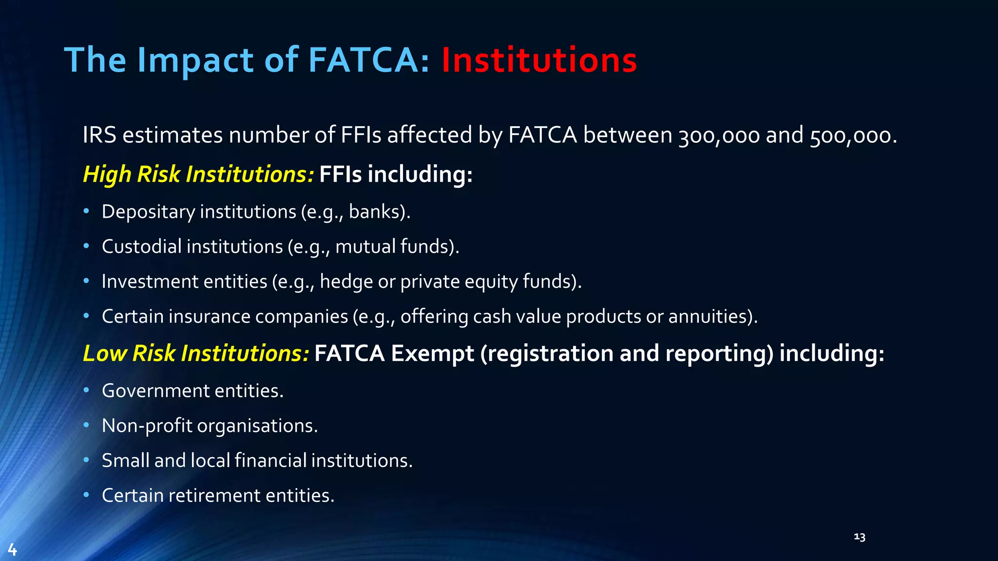 Introduction to FATCA | PPTX