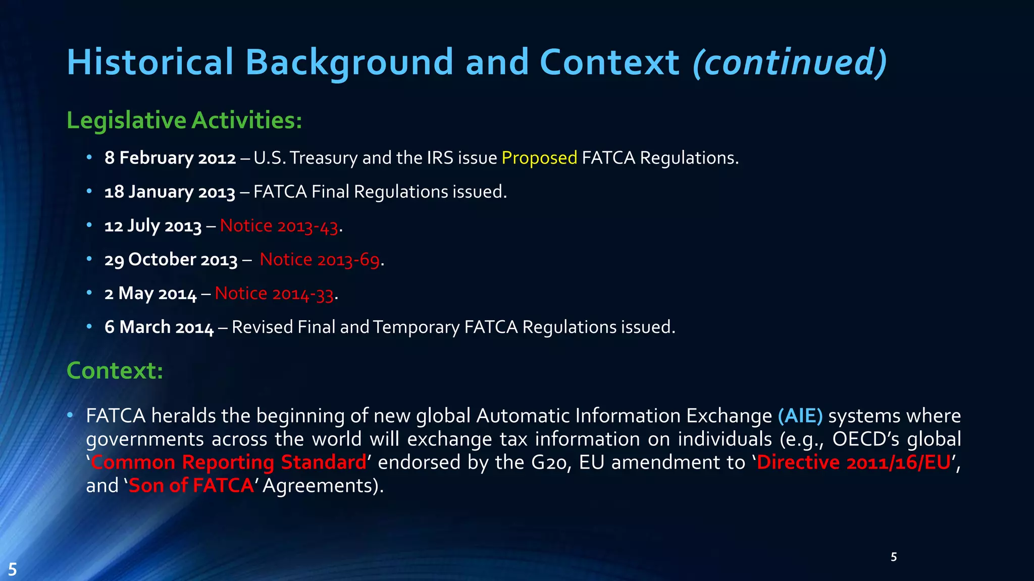 Introduction to FATCA | PPTX