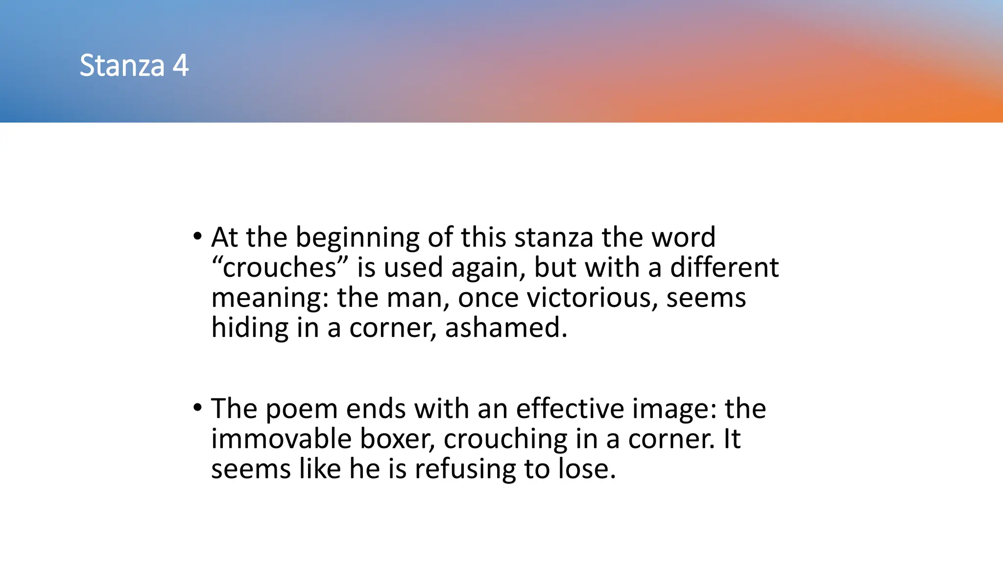 Poetry-unit-The-Boxer (poetry lesson ) | PPTX