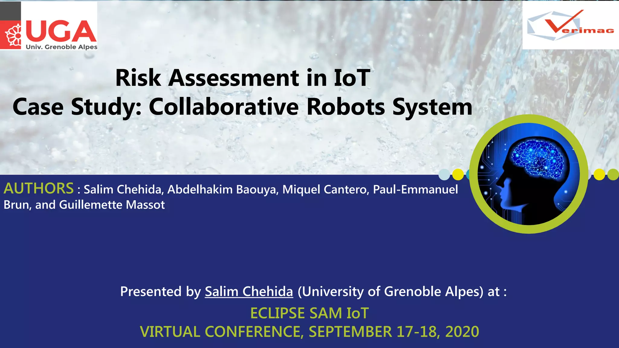 SAM-IoT: Risk Assessment in IoT Case Study: Collaborative Robots System ...