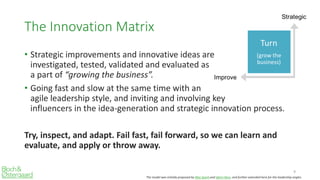 The Innovation Matrix - and the leadership approaches | PPTX