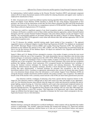 Efficient Face Features Extraction and Recognition Using Principal Component Analysis | PDF