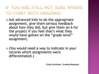 Assessing differentiated instruction | PPT