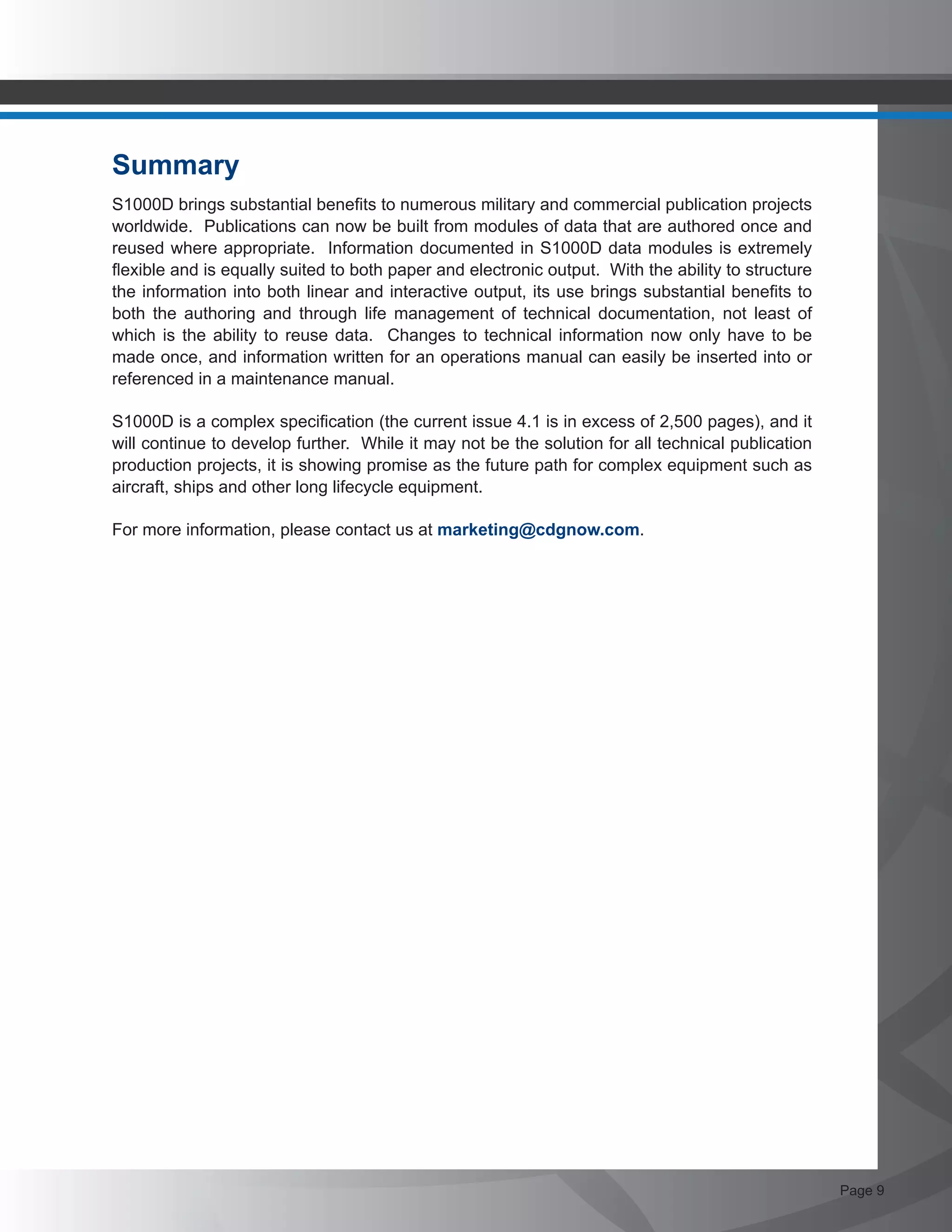 S1000D - An Overview | PDF