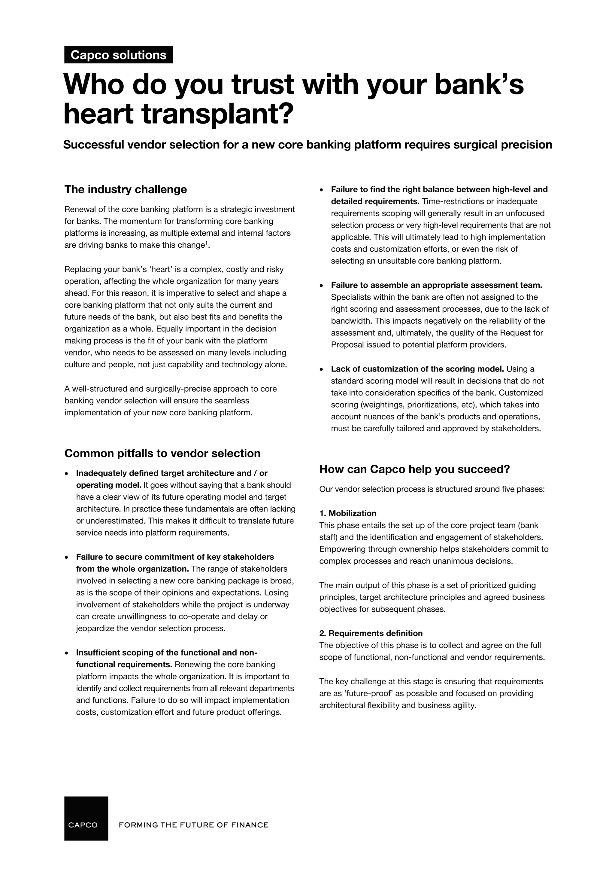 S1044 Capco Eu Core Banking Nl | PDF