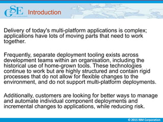 S106 using ibm urban code deploy to deliver your apps to cics | PPTX