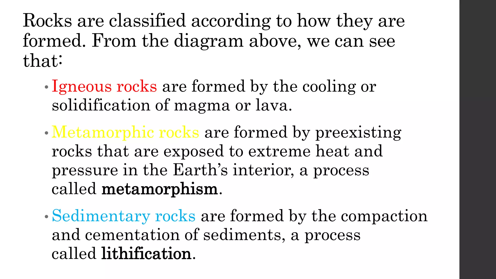 CLASSIFICATION OF ROCKS | PPTX