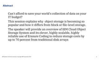 IBM Cloud Object Storage: How it works and typical use cases | PDF