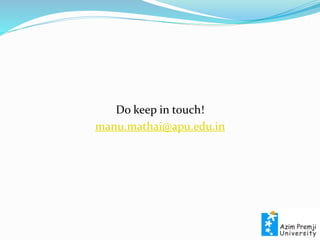 S11 manu mathai | PPT