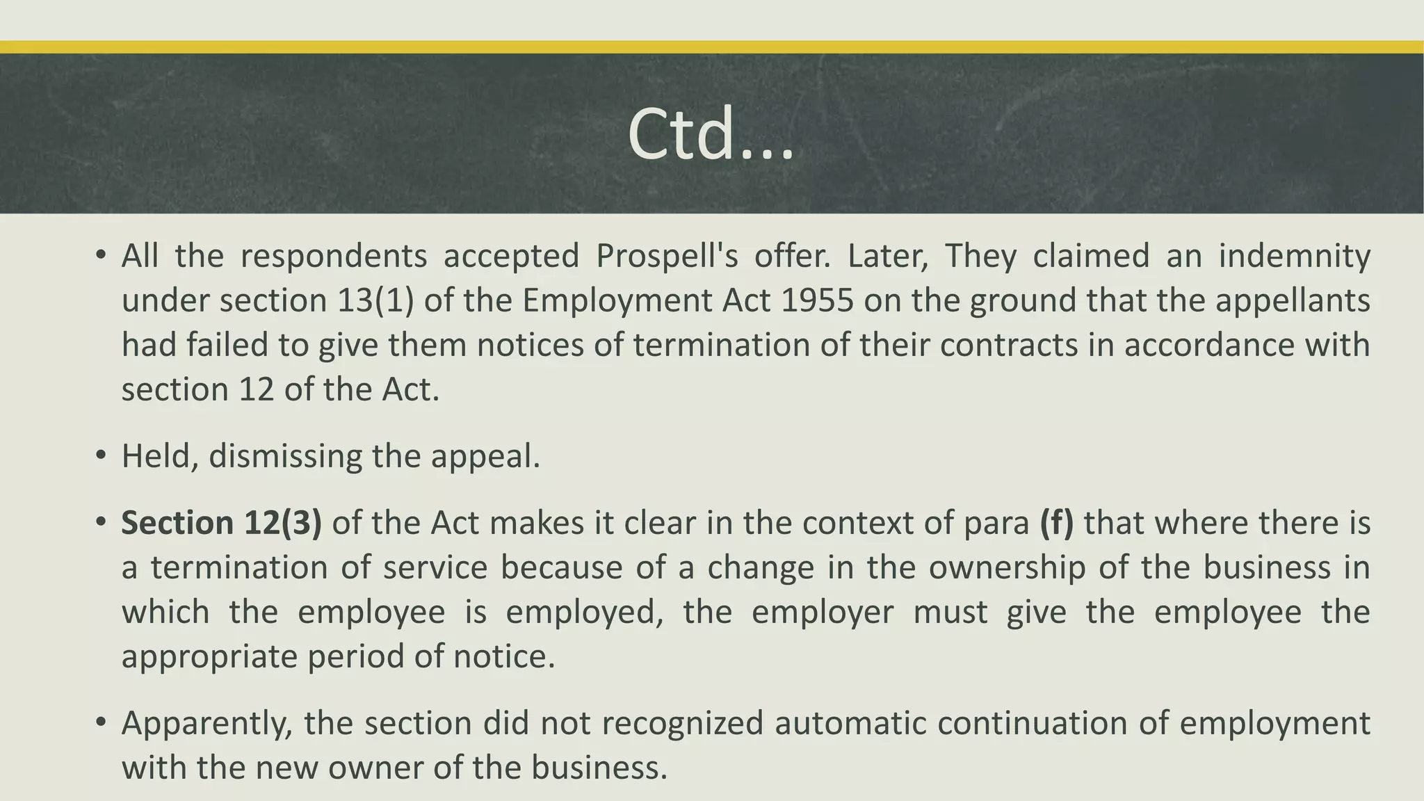 Section 12 & 14 of Employment Act 1955 | PPTX