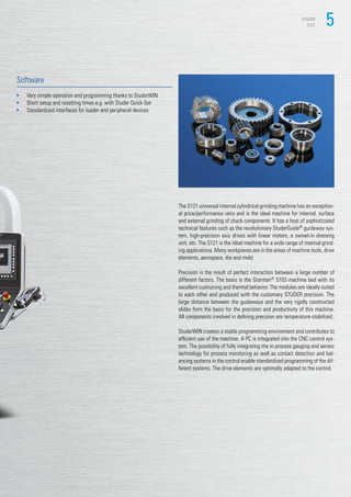 Studer Model S121 CNC Internal Grinder - Brochure | PDF | Home ...