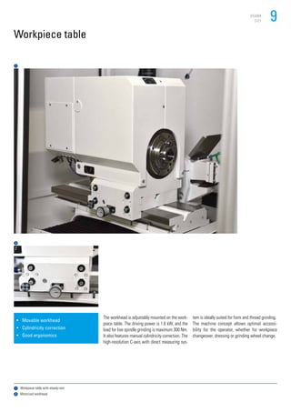 Studer Model S121 CNC Internal Grinder - Brochure | PDF