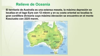 Oceanía principales caracteristicas y datos | PPT