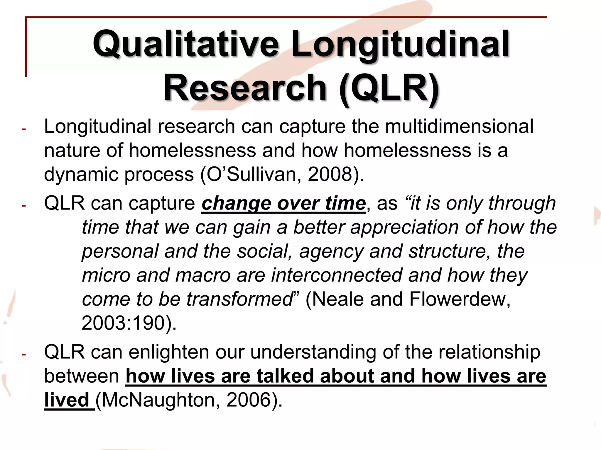 Women’s Homeless Pathways: A Longitudinal Perspective | PPT