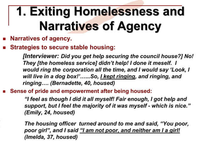Women’s Homeless Pathways: A Longitudinal Perspective | PPT