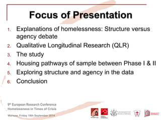 Women’s Homeless Pathways: A Longitudinal Perspective | PPT