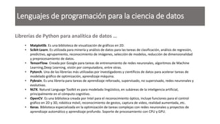 Python - Lenguaje de programación para Ciencia de Datos | PDF