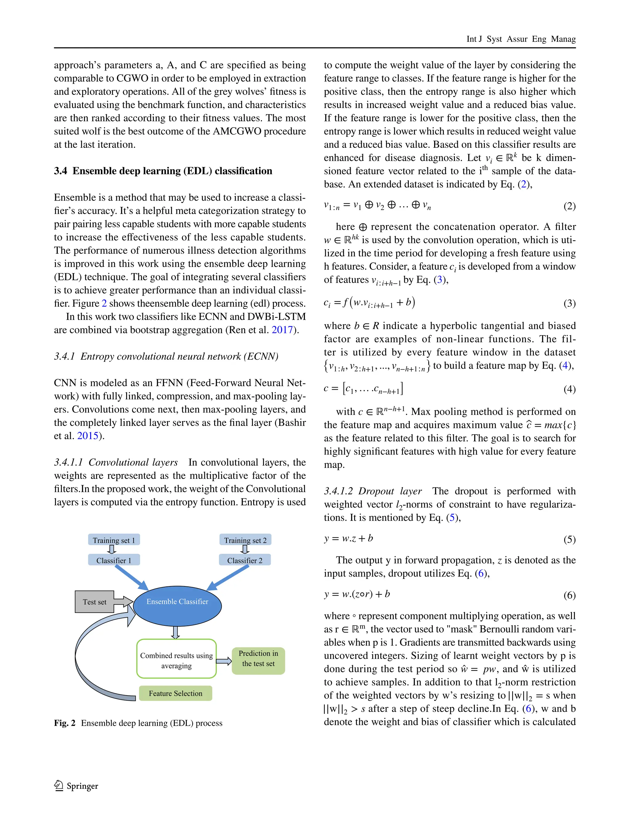 An Ensemble Deep Learning Classifier Of Entropy Convolutional Neural Network And Divergence