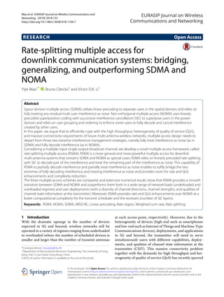 Rate-splitting multiple access for downlink communication systems ...