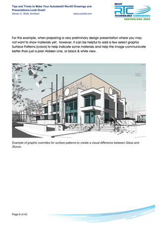 Tips and tricks to make your revit drawings look greats | PDF