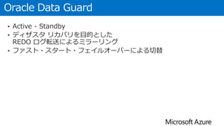 S13 Oracle Database を Microsoft Azure 上で運用する為に～基本事項とベストプラクティス | PDF | Cloud Computing | Internet
