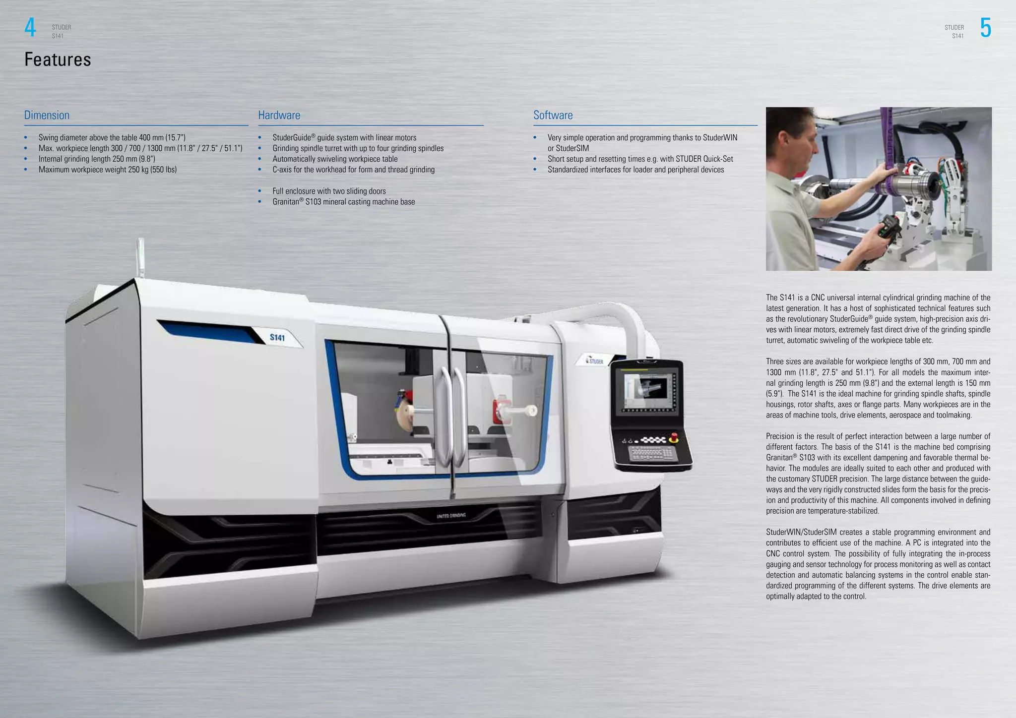 Studer Model S141 CNC Internal Grinder | PDF | Radio Control | Hobbies ...
