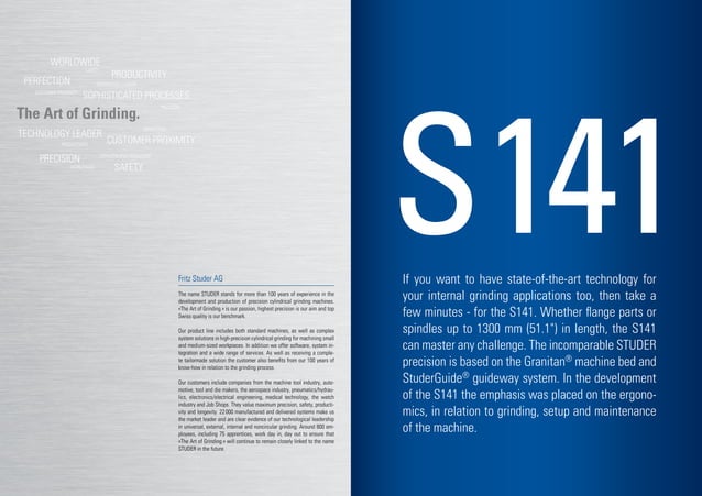Studer Model S141 CNC Internal Grinder | PDF