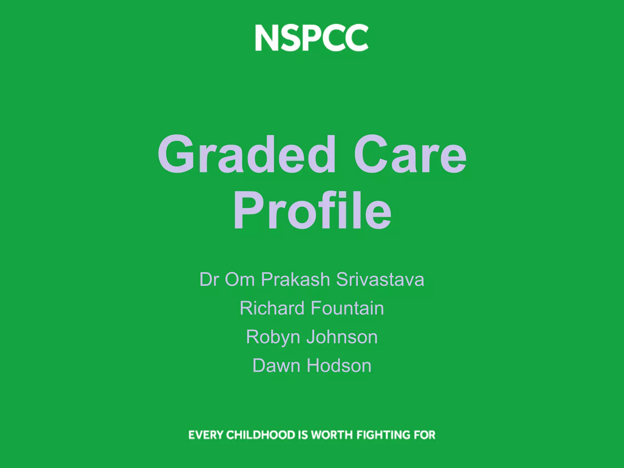 Graded Care Profile | PPTX
