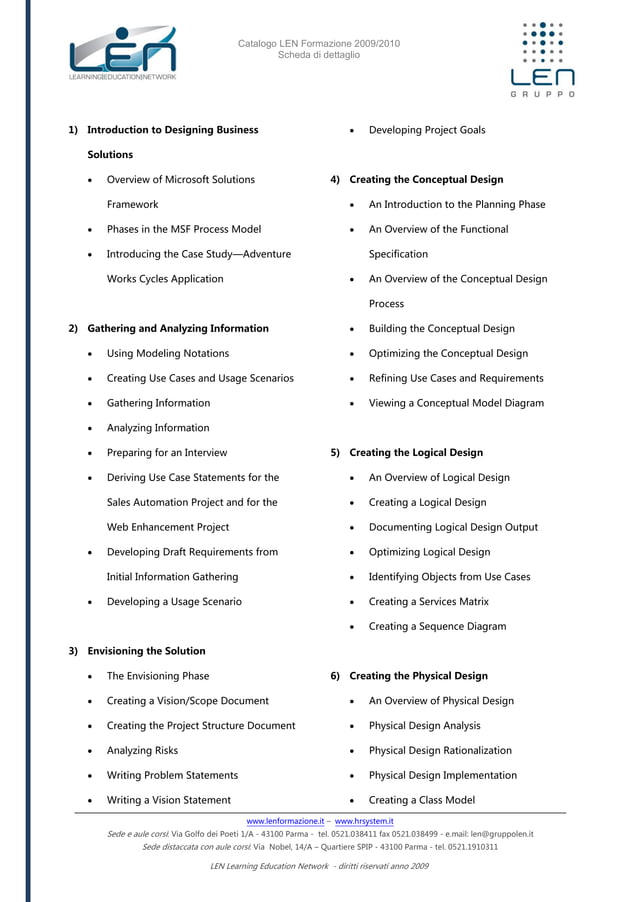MS VISUAL STUDIO 2003 - Analyzing requirements and defining .net solution architectures - Scheda ...