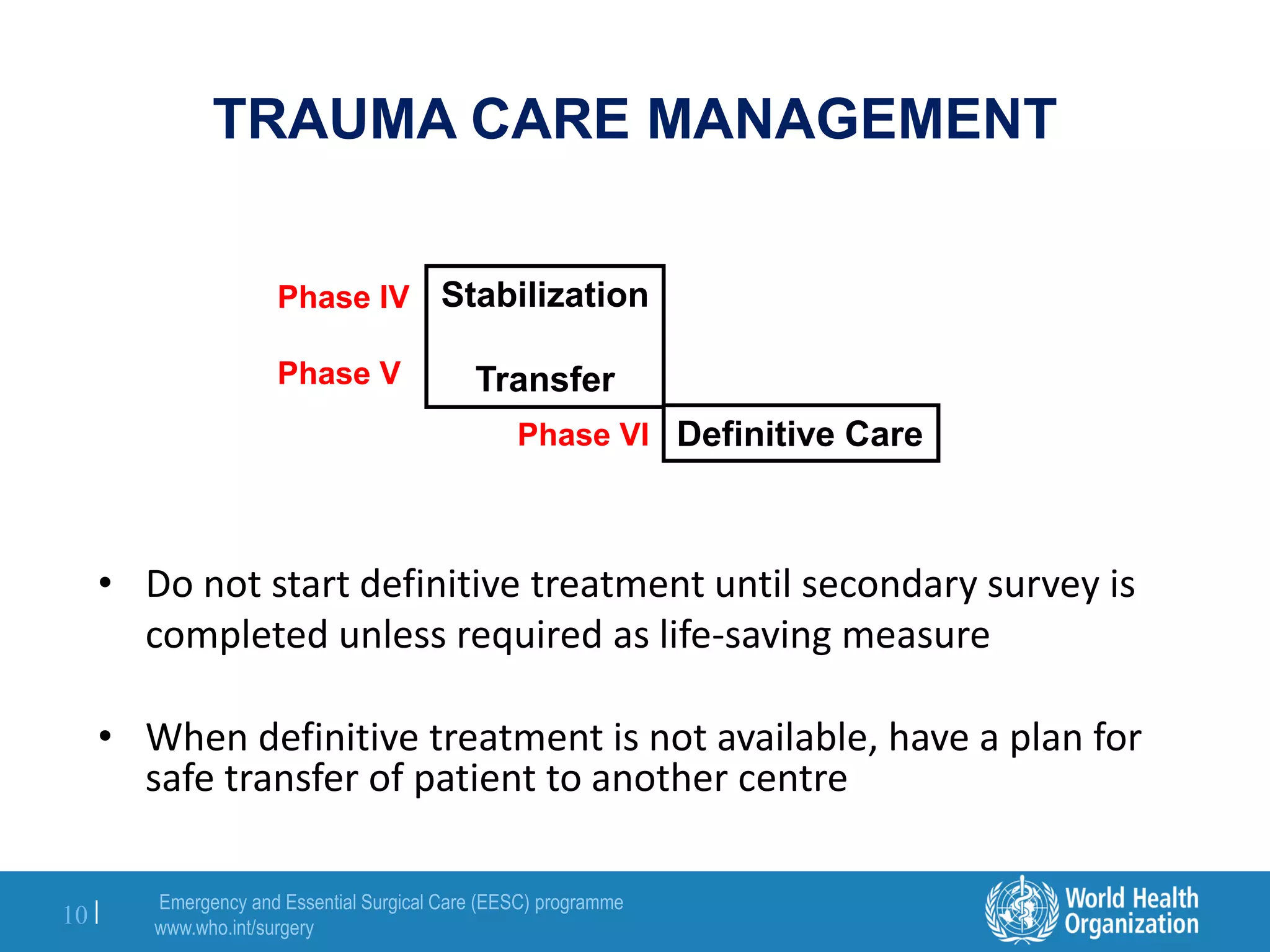 EMERGENCY & TRAUMA CARE TRAINING COURSE | PDF