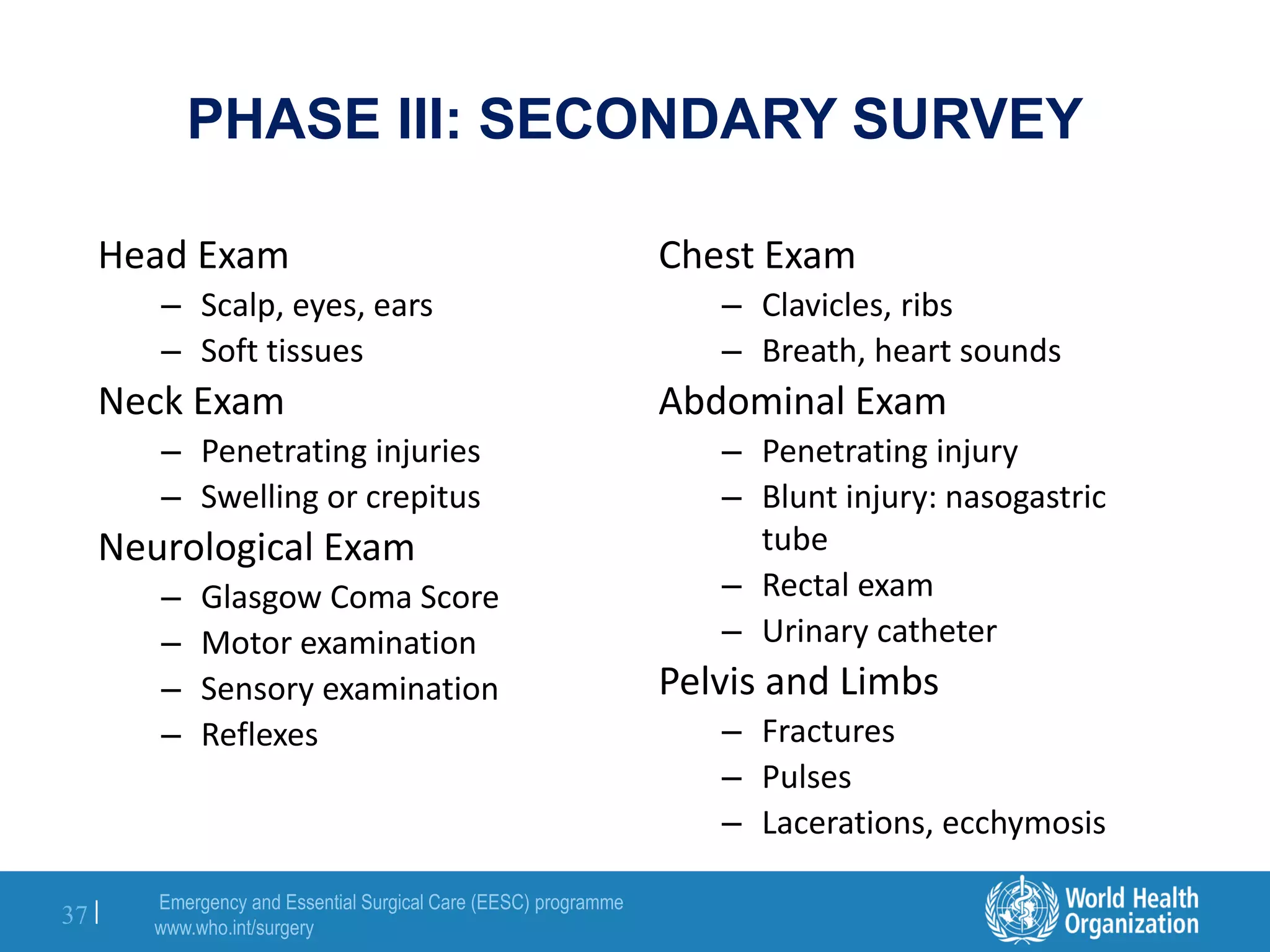 EMERGENCY & TRAUMA CARE TRAINING COURSE | PDF