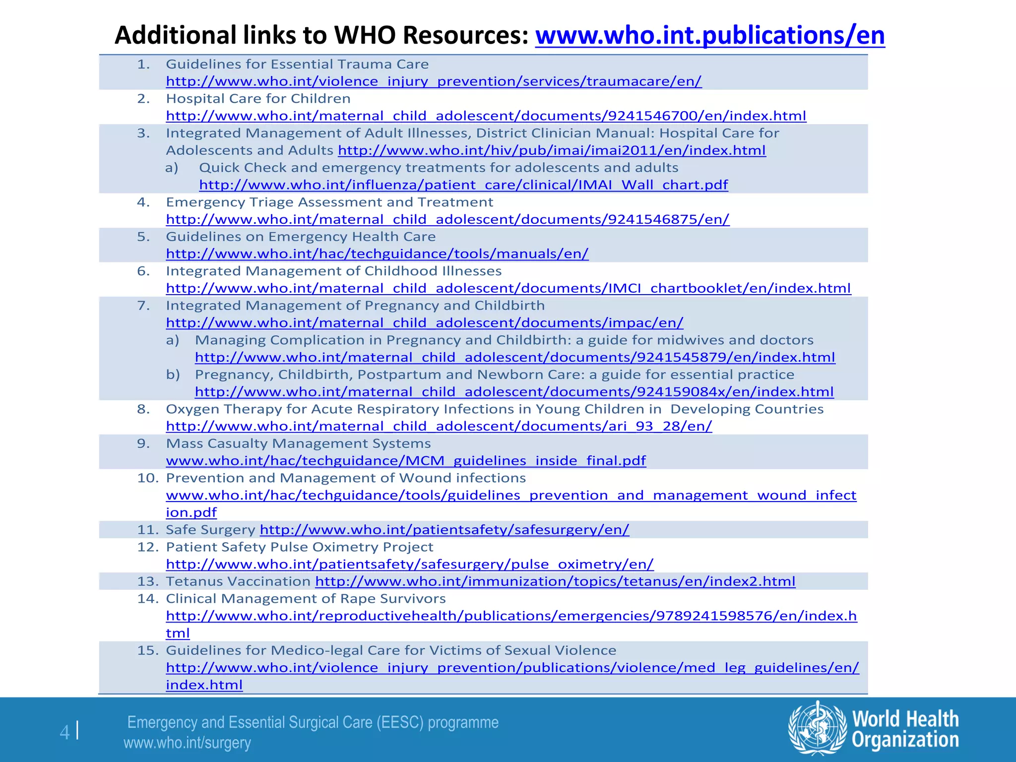 EMERGENCY & TRAUMA CARE TRAINING COURSE | PDF