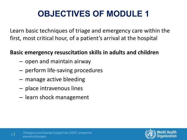 EMERGENCY & TRAUMA CARE TRAINING COURSE | PDF