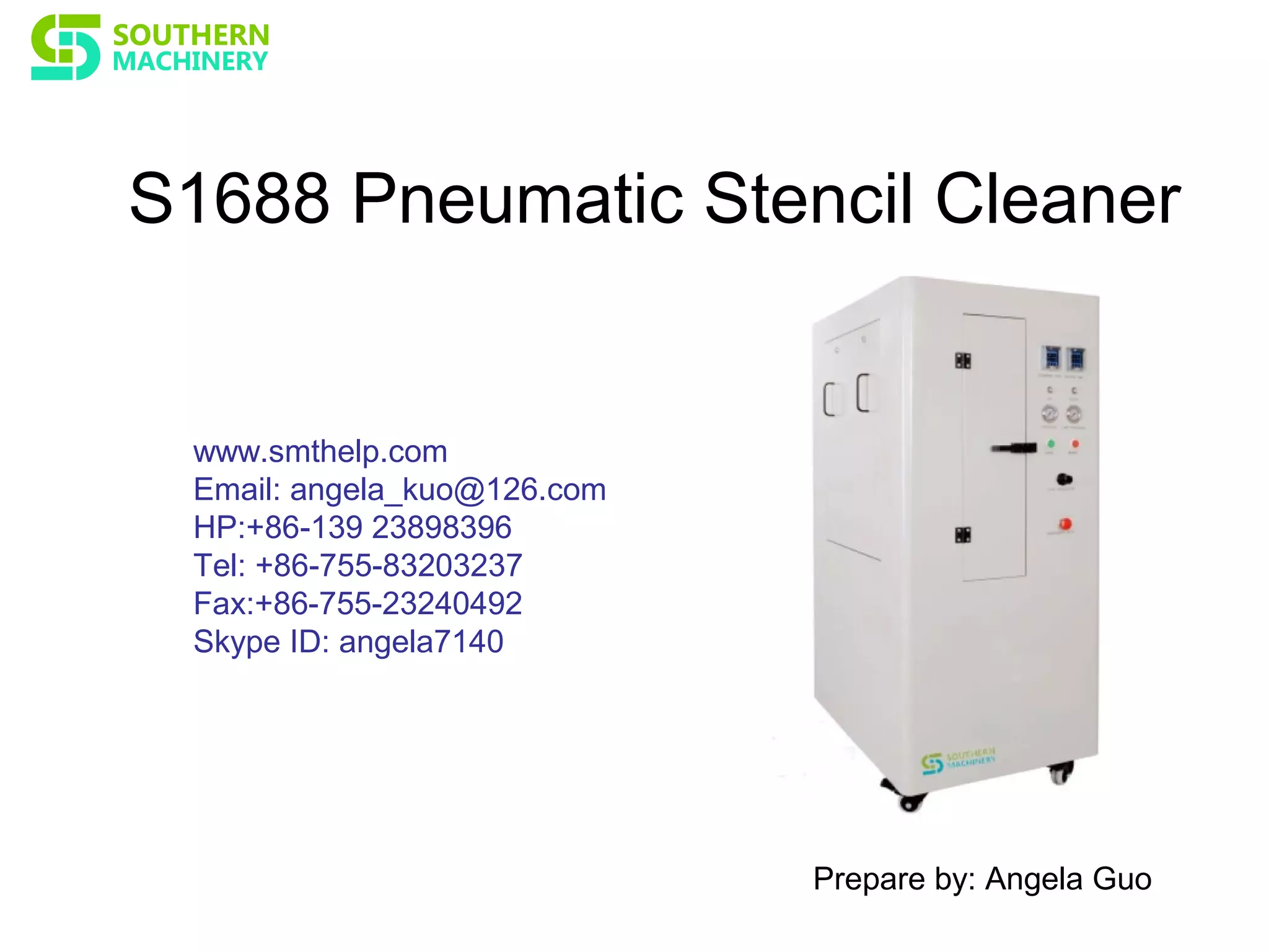 S1688 pneumatic stencil cleaner | PPT