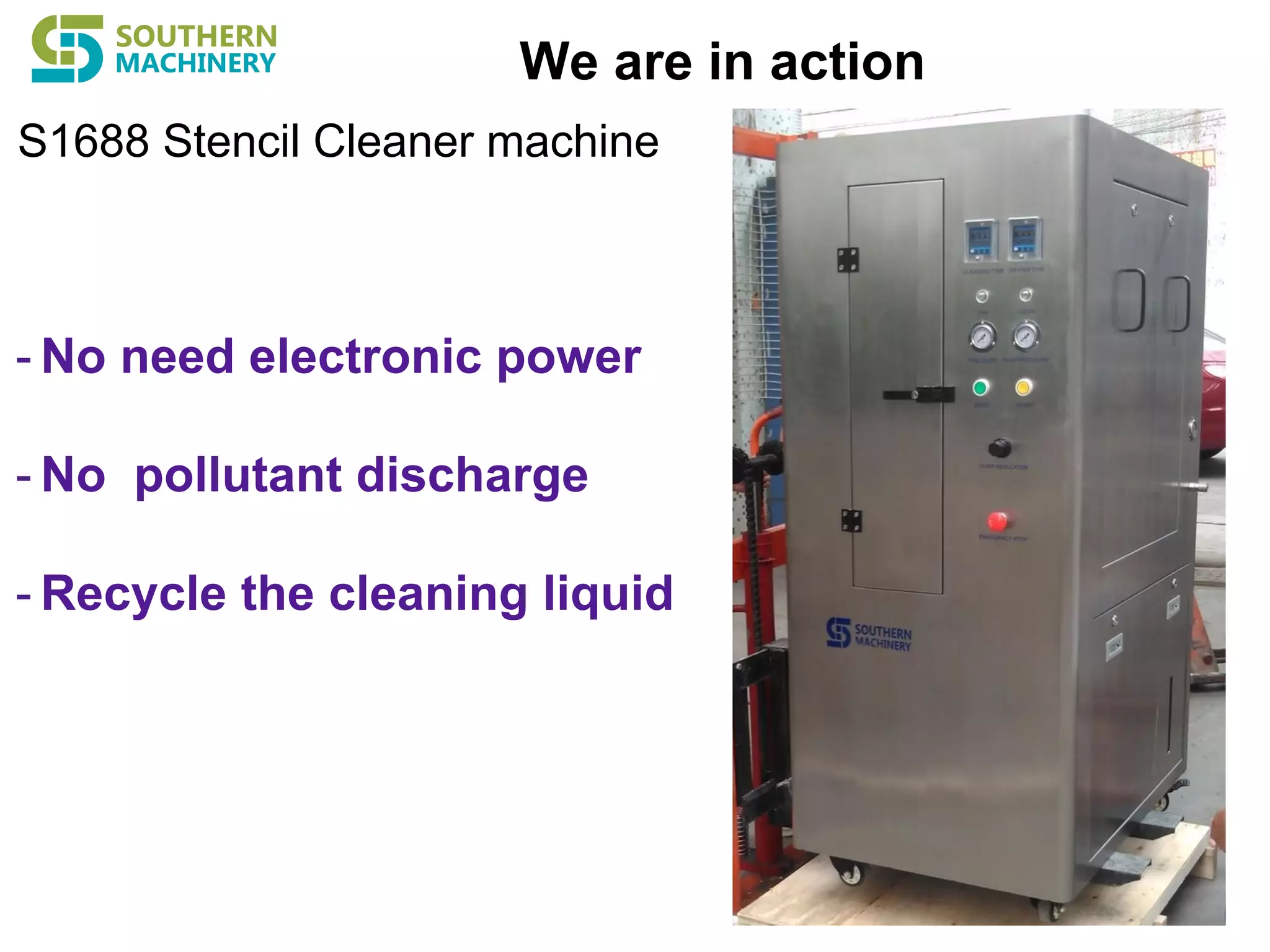 S1688 stencil cleaner machine 2016 | PPT