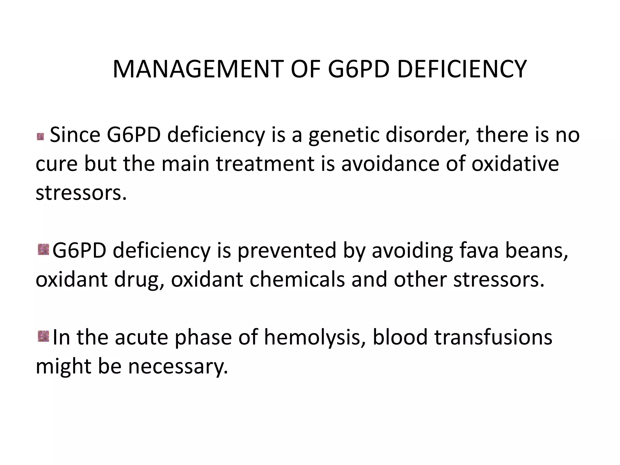 G6PD DEFICIENCY | PPTX