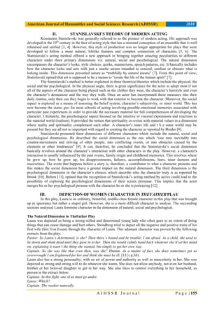 Establishing a Synergy between the Women Characters Depiction Using ...