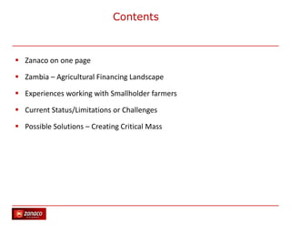 Zanaco Agri-Business helping farmers grow! | PPT