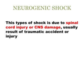 Circulatory shock | PPTX