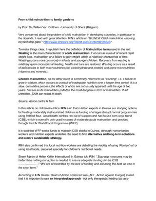 From child malnutrition to family gardens | PDF