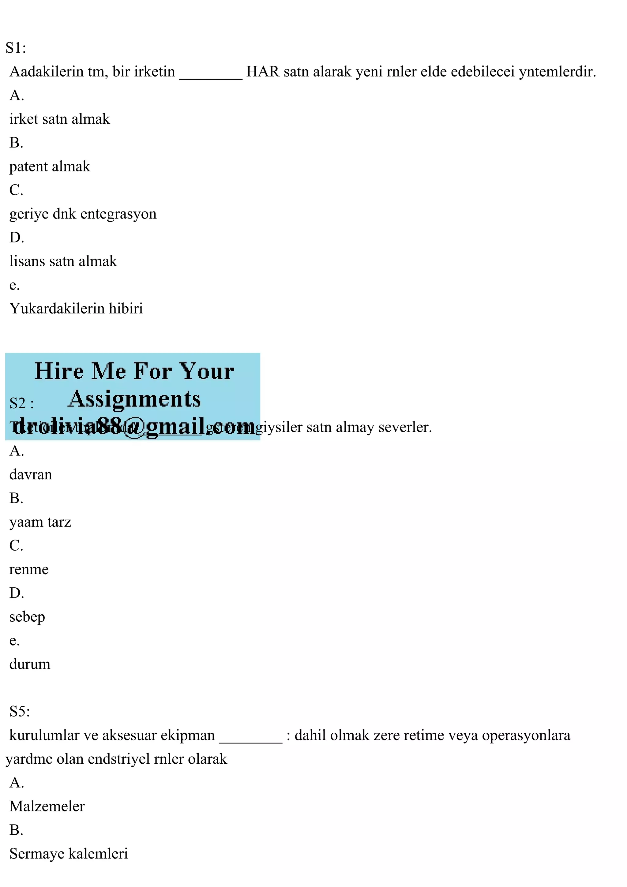 S1 Aadakilerin t m , bir irketin ________ HAR satn alarak yeni .pdf