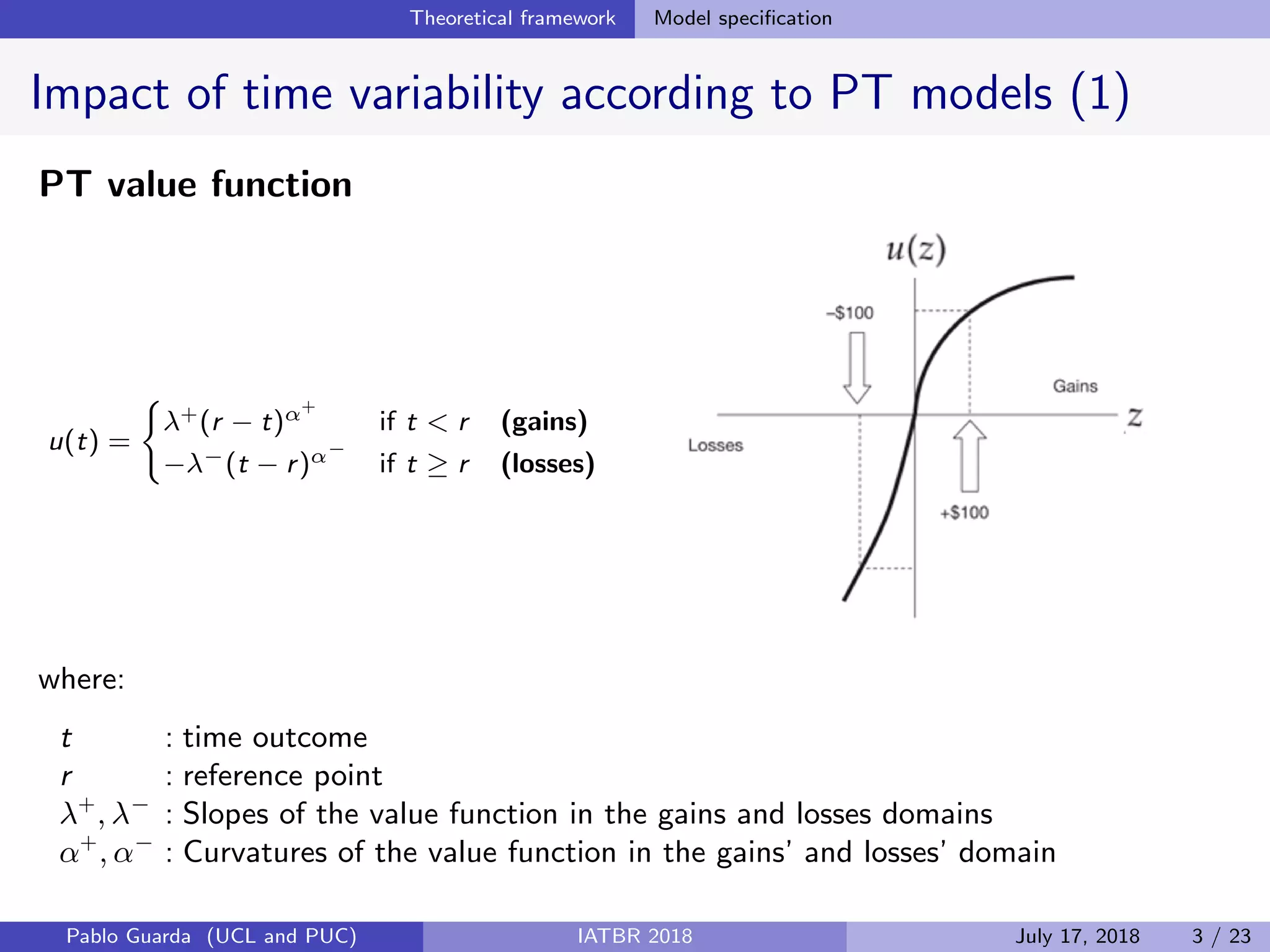 A prospect theory model of route choice with context dependent ...