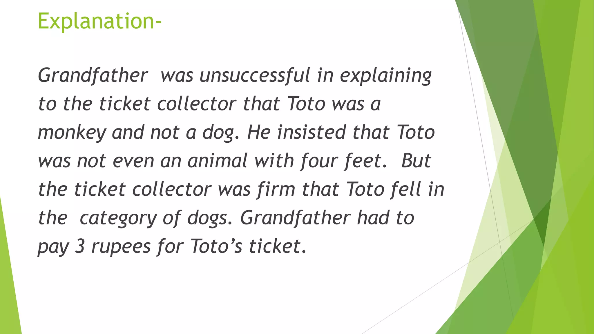 The Adventure of Toto class 9 | PPTX